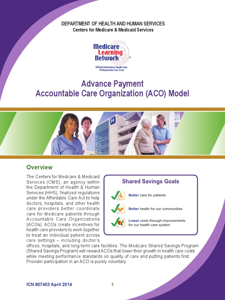 Advance Payment Accountable Care Organization (ACO) Model: Department ...