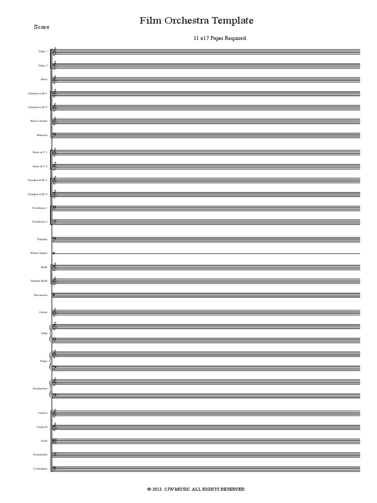 Film Orchestra Template PDF | PDF