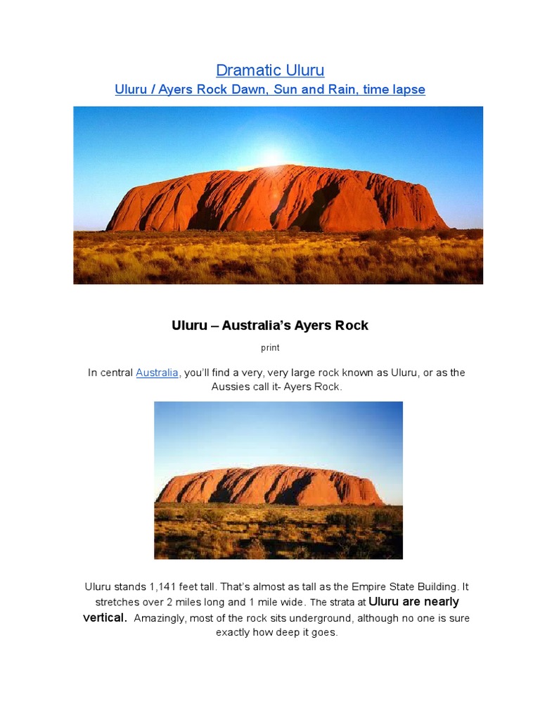 Uluru 2 | PDF | Physical Geography | Earth Sciences