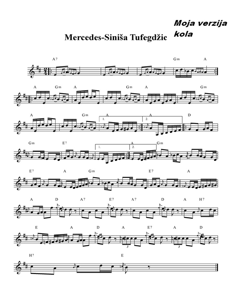 Mercedes Kolo - Sinisa Tufegdzic PDF | PDF