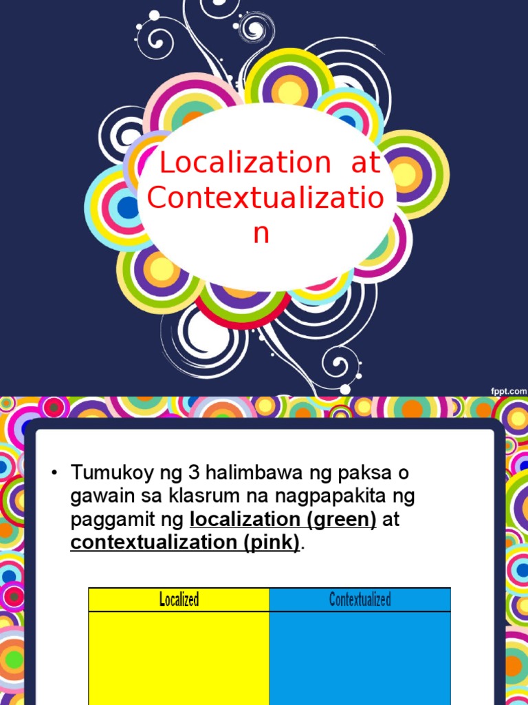 Contextualization and Location NTOT FILIPINO G10 - TRANSLATED | PDF
