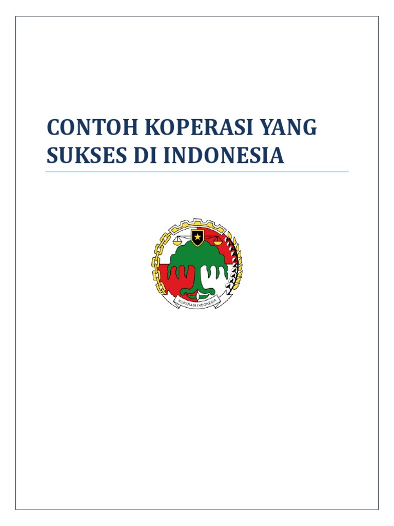 Contoh Koperasi Yang Sukses | PDF