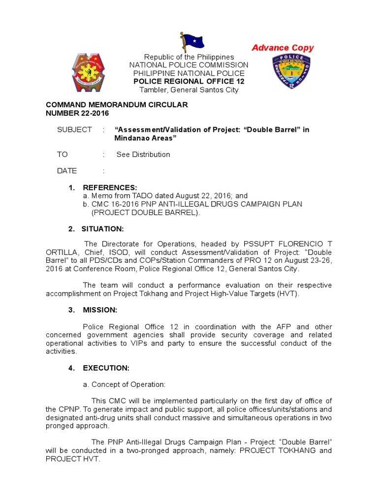 CMC Project Double Barrel | PDF | National Security | Government