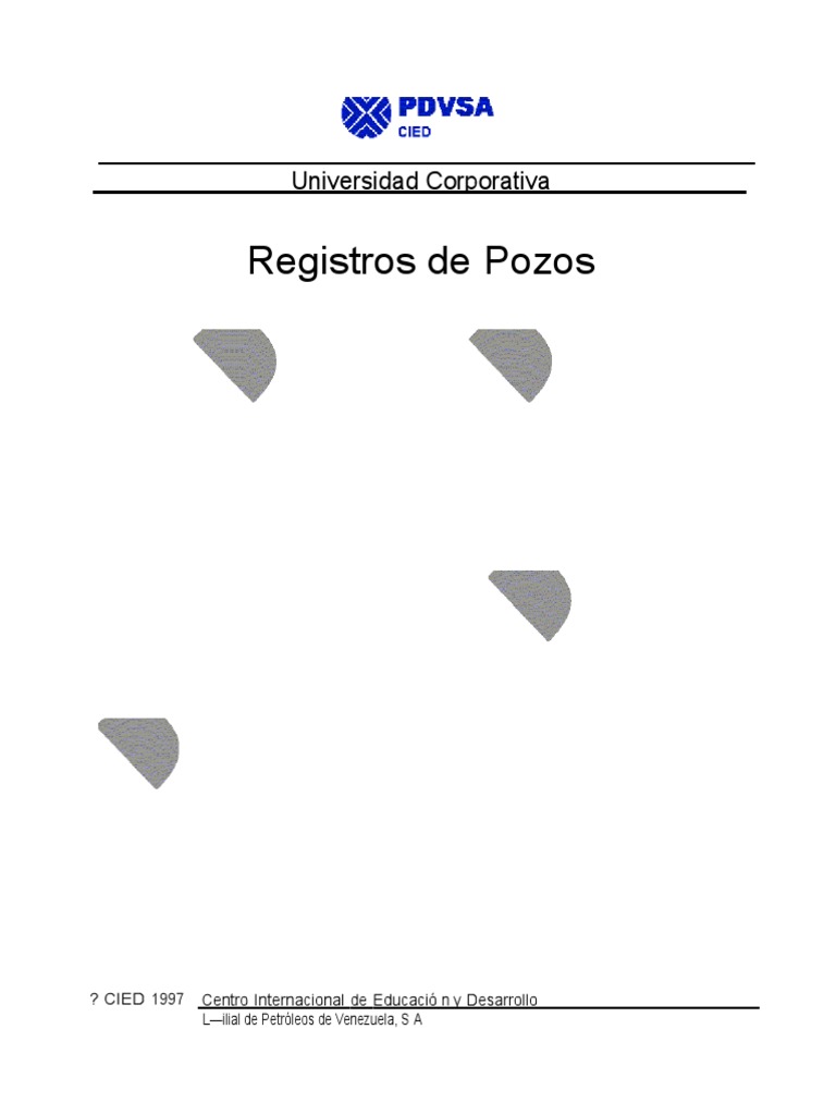 Manual Registros de Pozos CIED-PDVSA | PDF