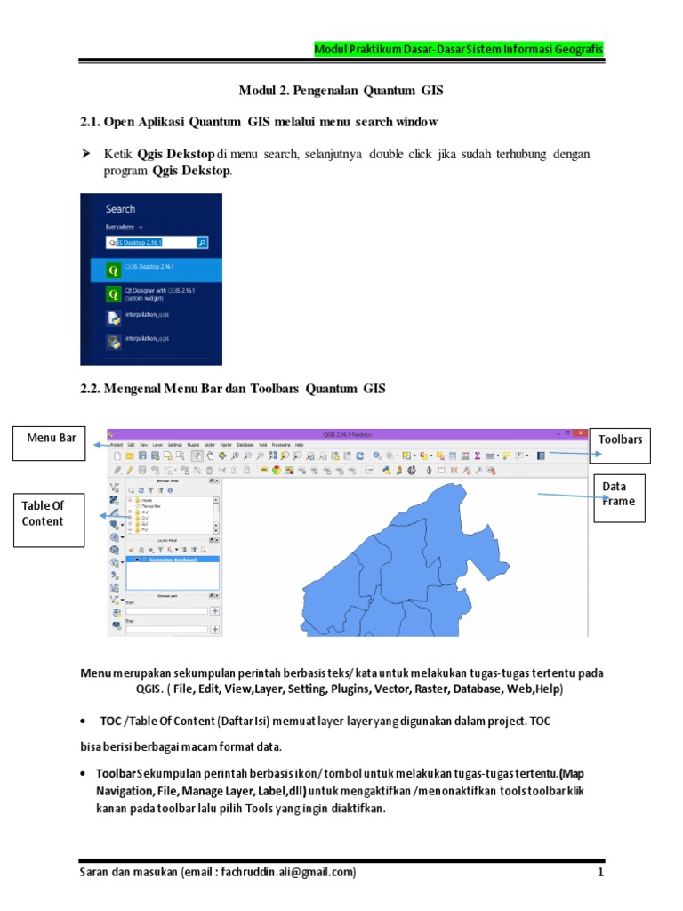 Modul 2 Pengenalan QGIS | PDF