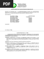 Template For The State of The Barangay Address | PDF