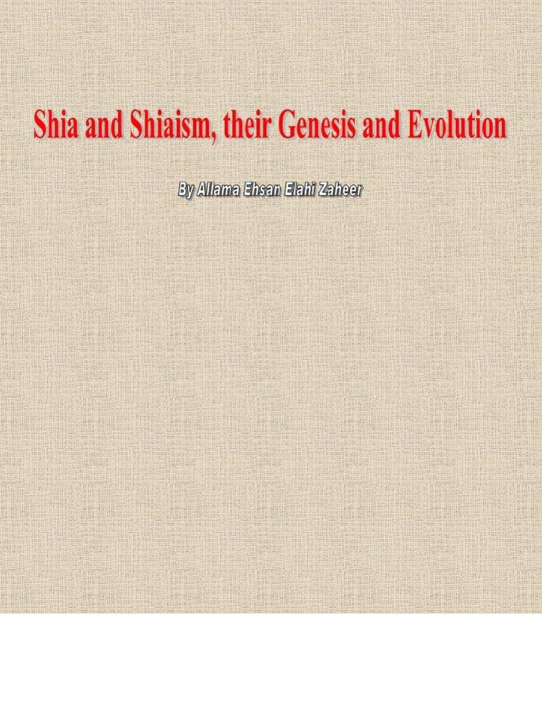 Understanding Shiaism's Origins | PDF | Shia Islam | Ali