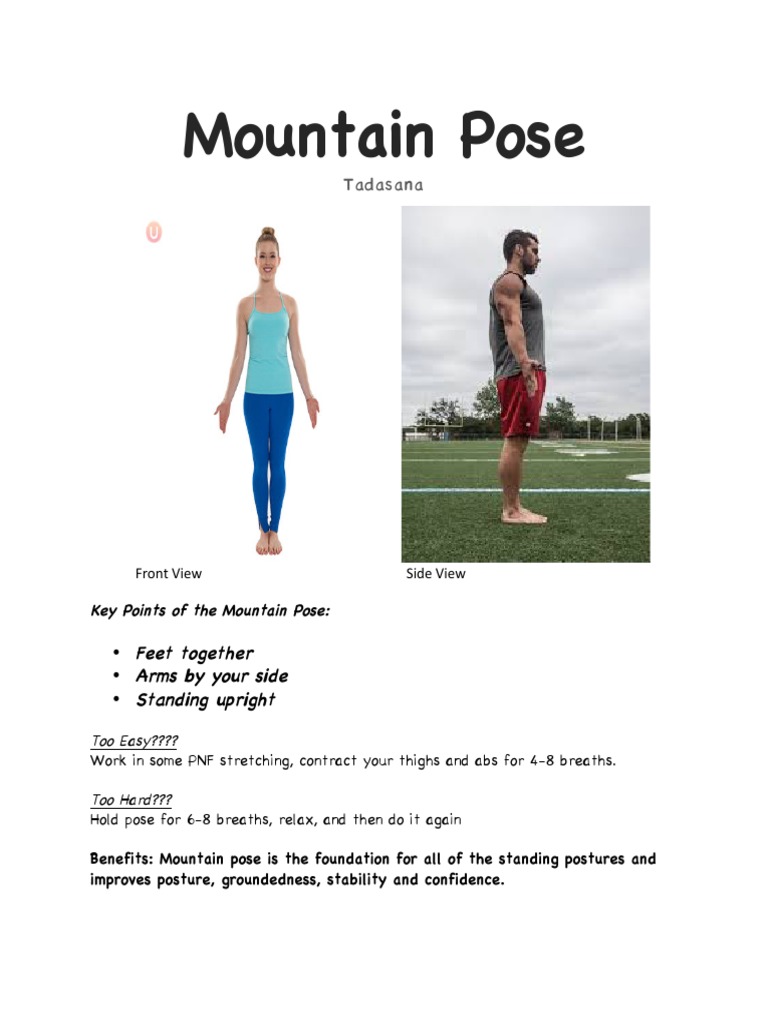 Yoga Pose Packet | PDF | Human Body | Primate Anatomy