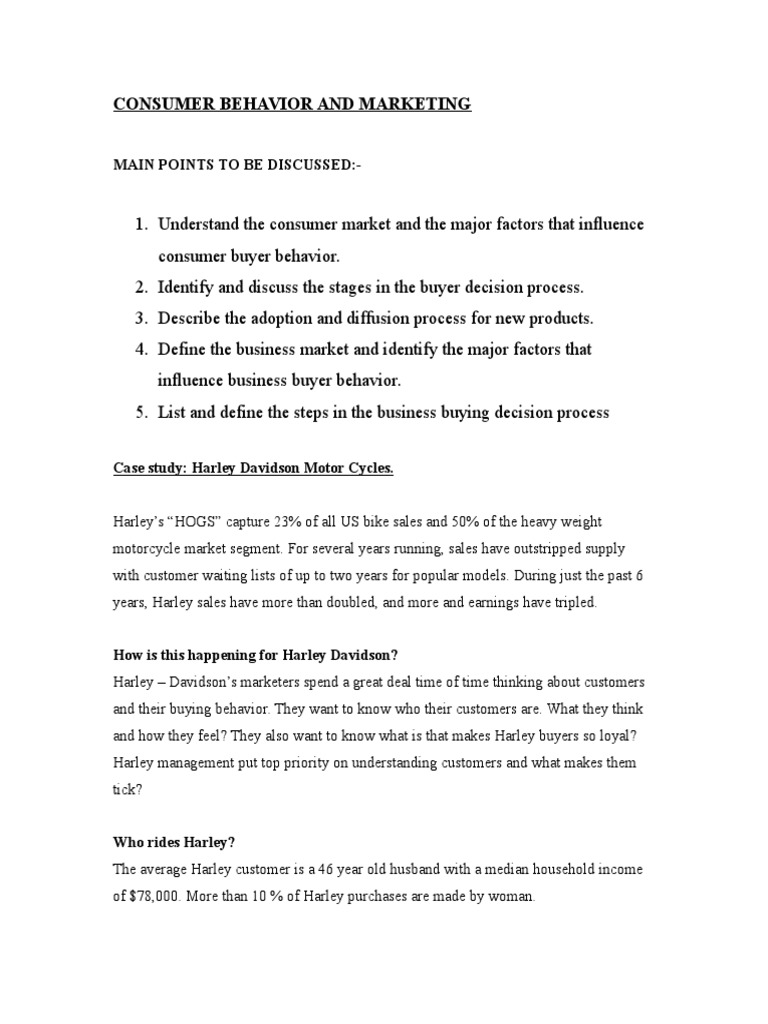 Consumer Behaviour and Marketing | PDF | Consumer Behaviour | Behavior