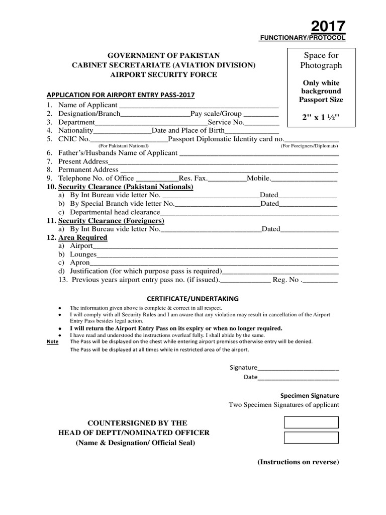 Apron Form Fillable | Security Clearance | Identity Document