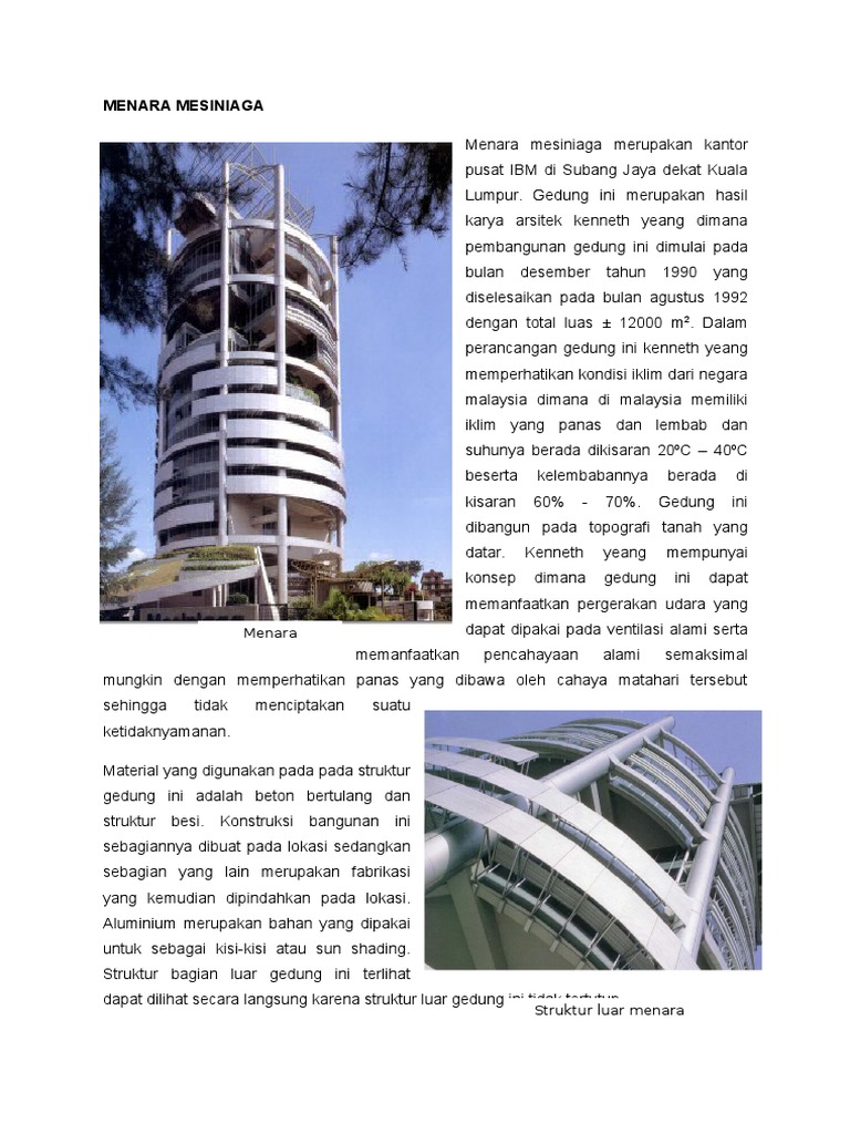 Menara Mesiniaga | PDF
