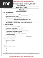 CBSE Class 3 EVS Worksheet - 3 PDF | PDF | Leaf | Plants