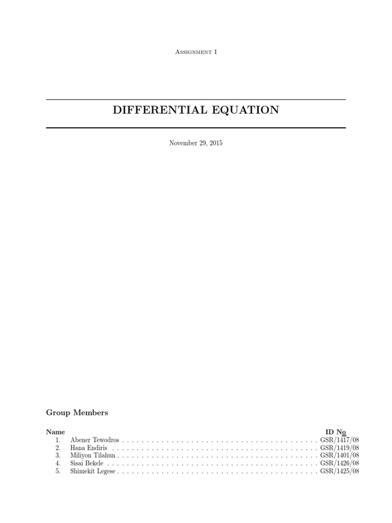 Differential I | PDF | Mathematical Relations | Functions And Mappings