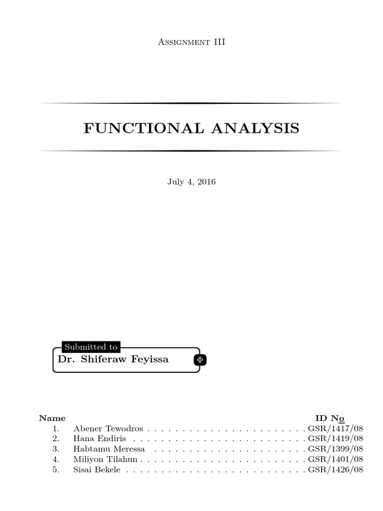 Functional 3 | PDF | Functional Analysis | Banach Space