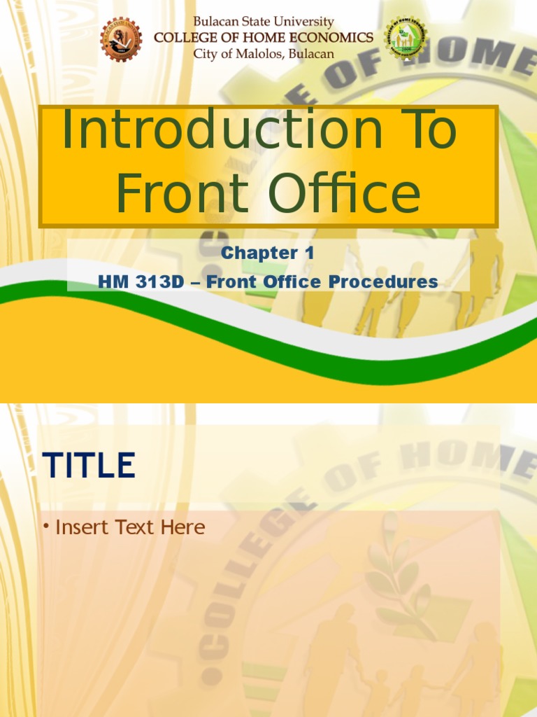 Intro to Front Office Procedures Ch 1 | PDF