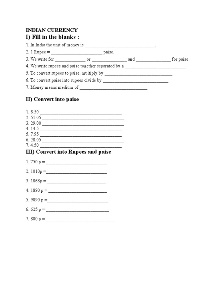 Money Maths | PDF | Rupee | Notes (Finance)
