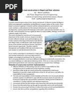 Transportation Engineering I Notes by Sumit Paudel (Nec) PDF | PDF