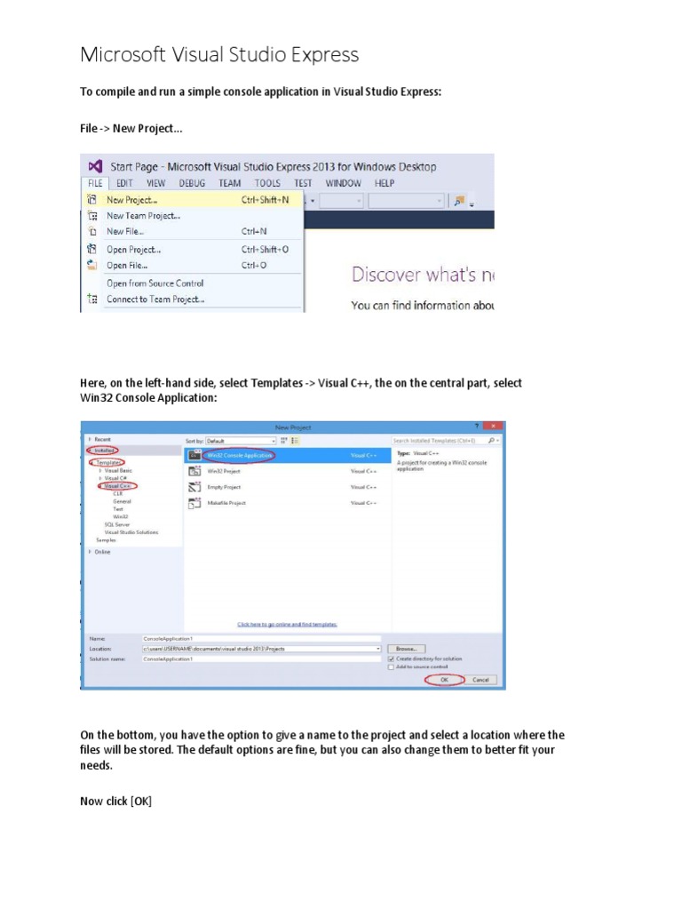 Microsoft Visual Studio Express | PDF