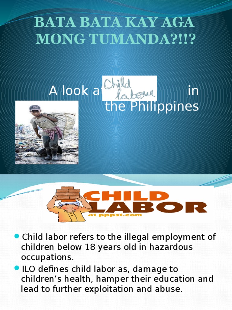 Child Labor in The Philippines | Download Free PDF | Child Labour ...