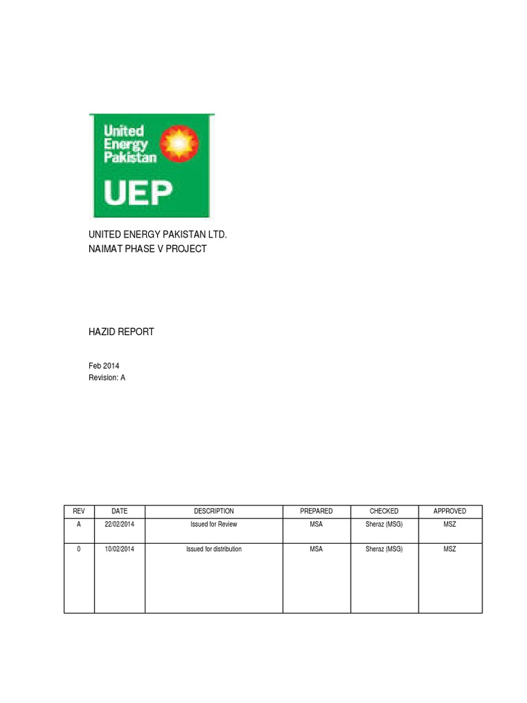 HAZID Report Rev 0 | Liquefied Petroleum Gas | Risk
