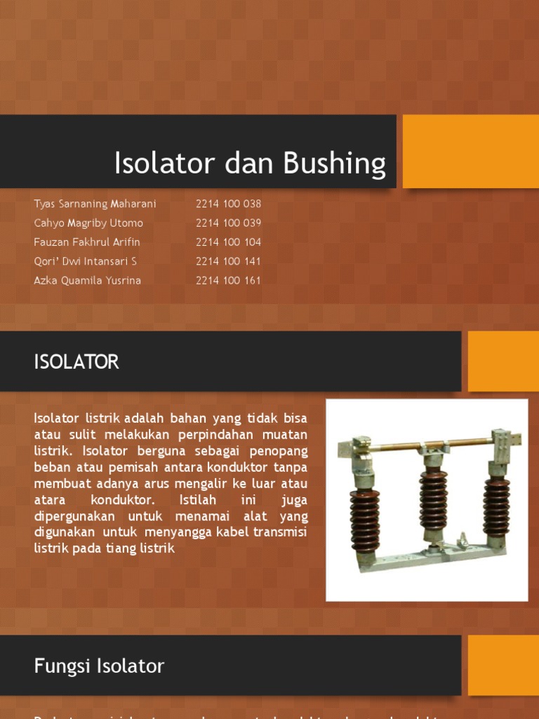 Isolator Dan Bushing Kelompok 7 Revisi Fix | PDF