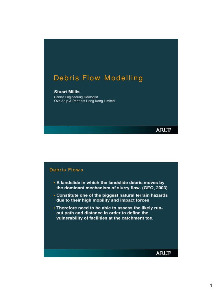Debris Flow Modelling | PDF | Landslide | Flood
