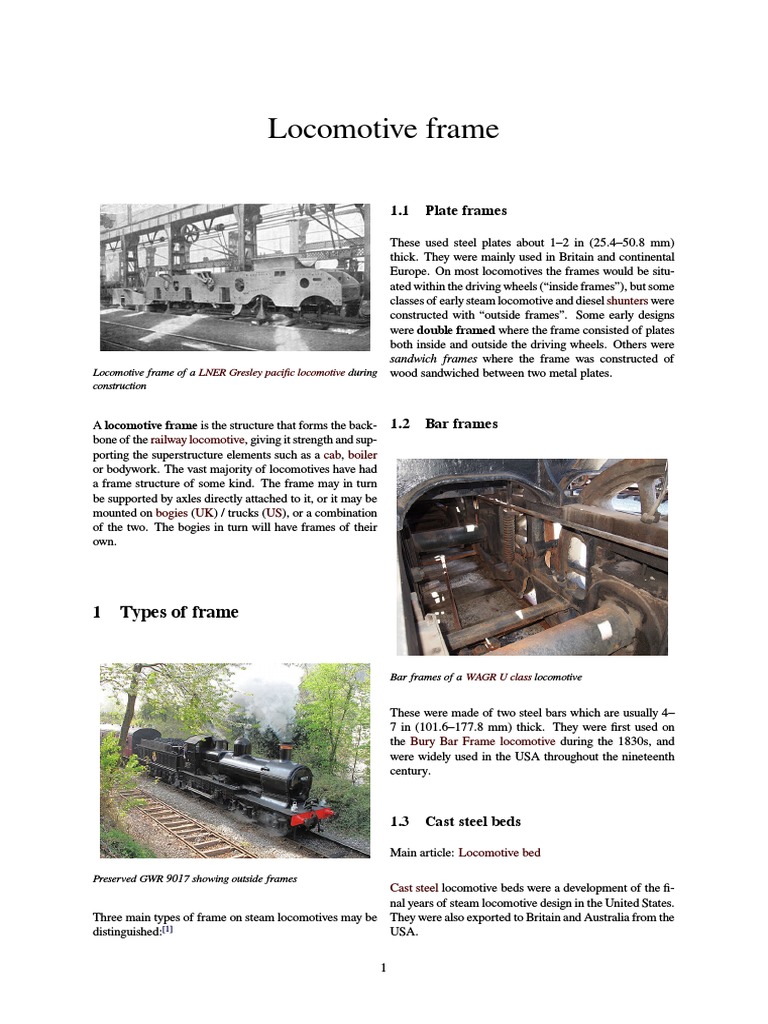 Locomotive Frame | PDF | Steam Locomotive | Rolling Stock