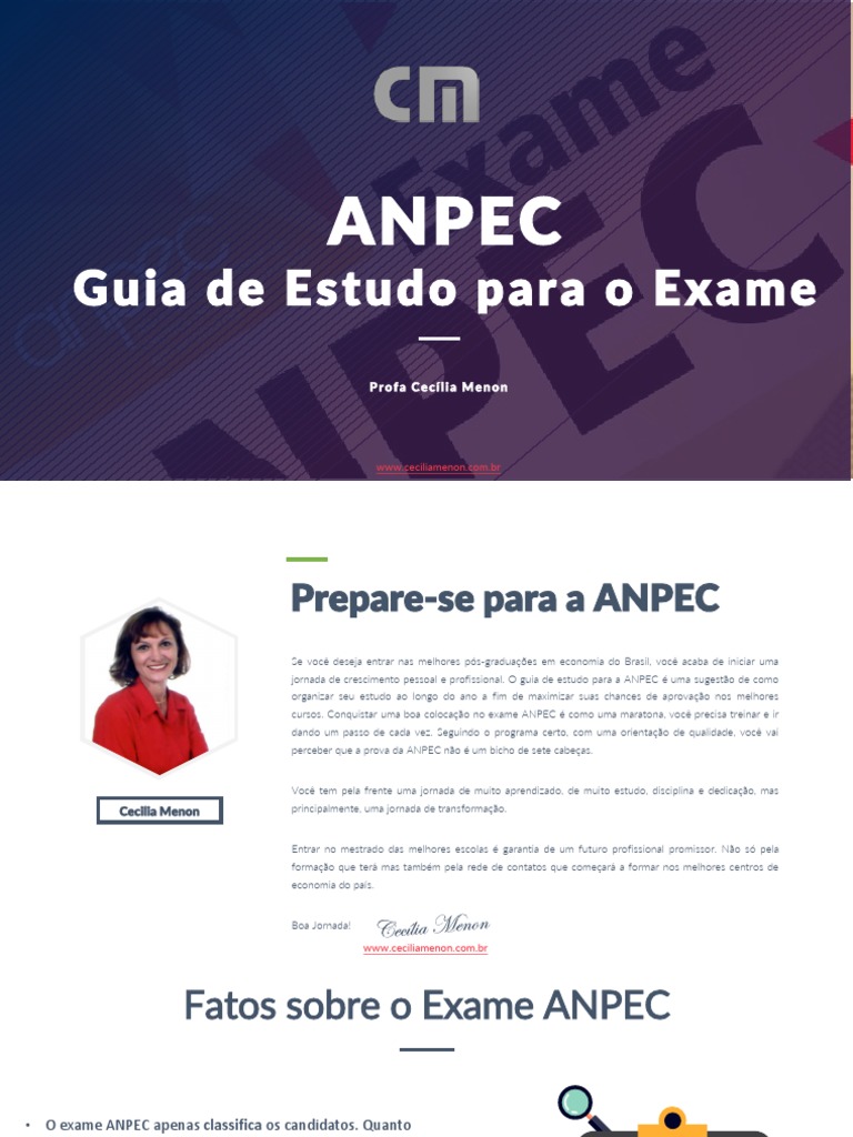 Guia ANPEC: Sucesso no Exame | PDF