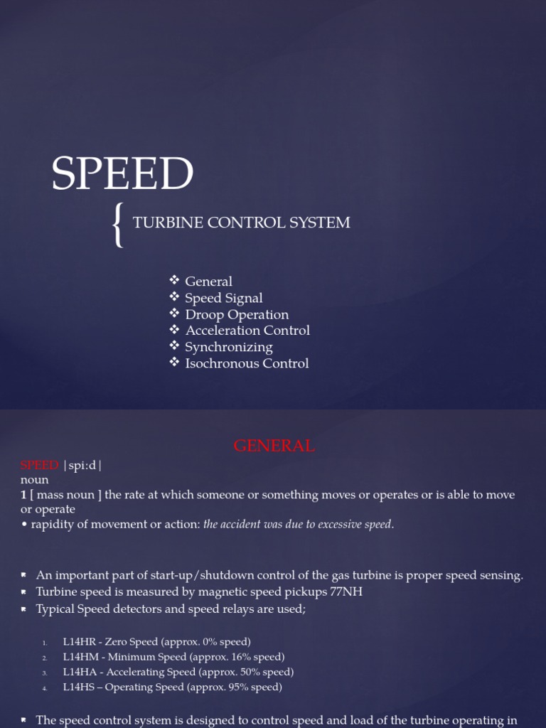 Gas Turbine Speed Control | PDF | Electric Generator | Electrical ...