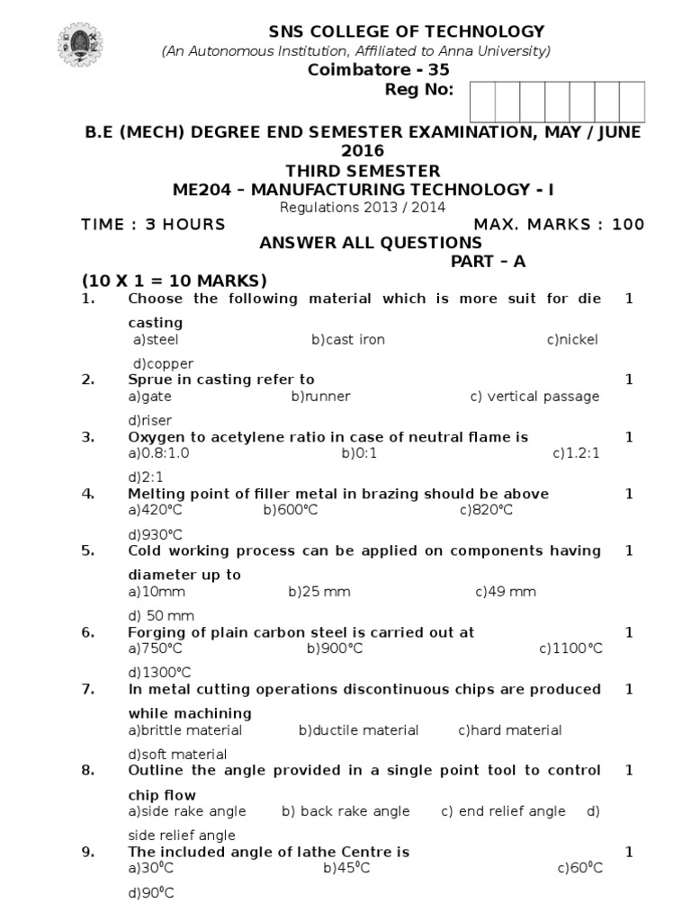 ME204 | PDF | Casting | Extrusion