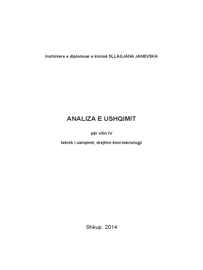 Analiza e Ushqimit | PDF