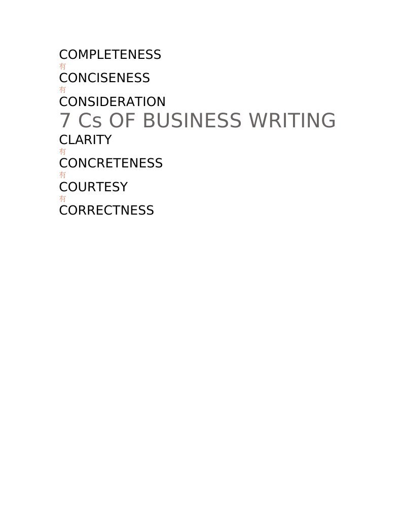 7 Cs | PDF