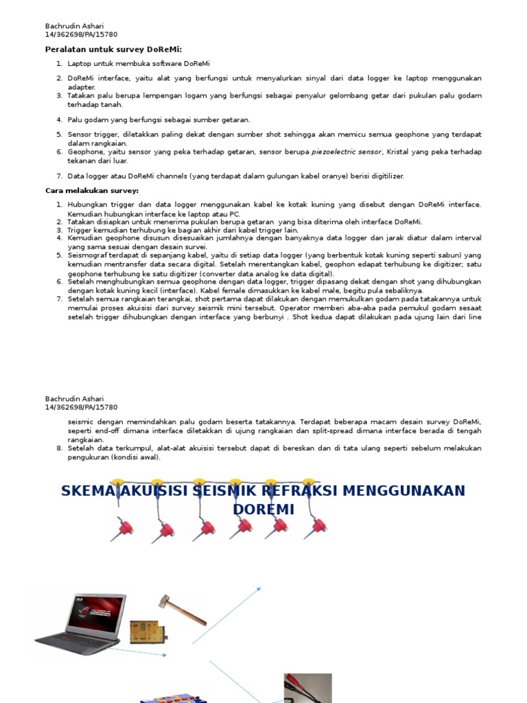 Peralatan Untuk Survey DoReMi | PDF