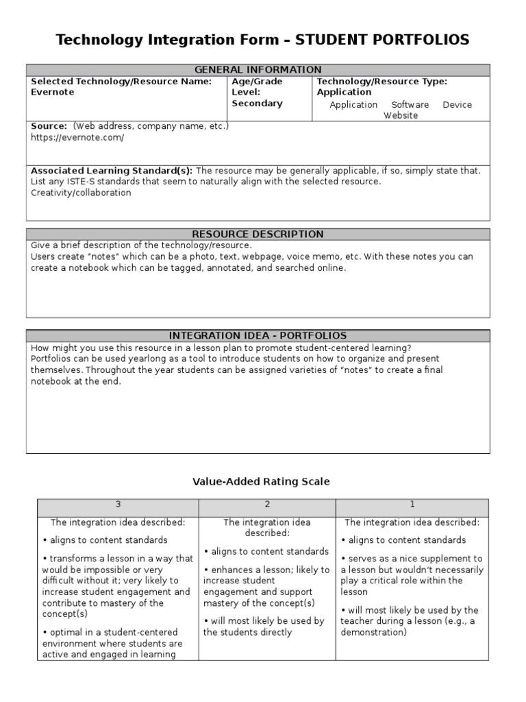 Technology Integration-Portfolio Tel 311 | Download Free PDF | Cognition | Communication
