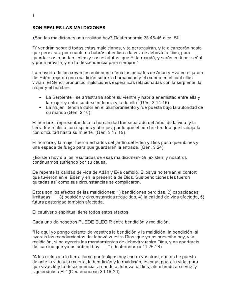 Como Surten Efecto Las Maldiciones | PDF | Brujería | Yin y yang