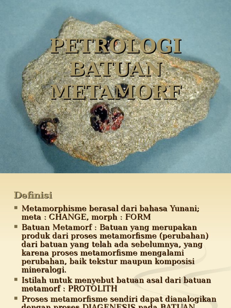 Petrologi Batuan Metamorf | PDF