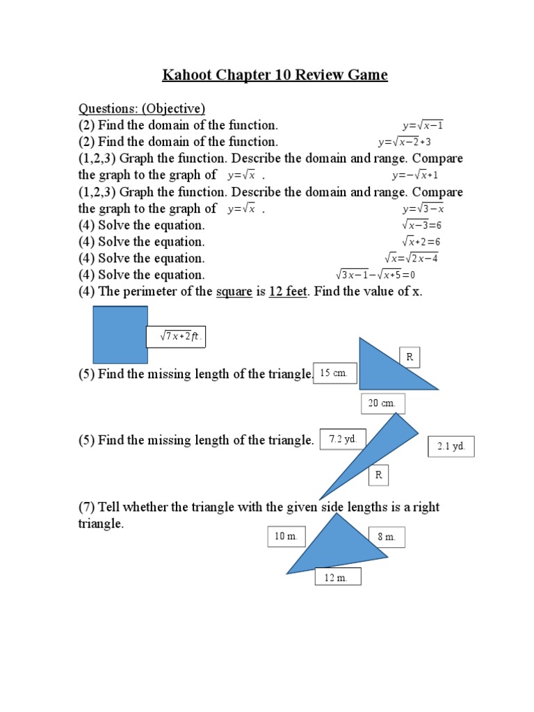 Kahoot Chapter 10 Review Game | PDF