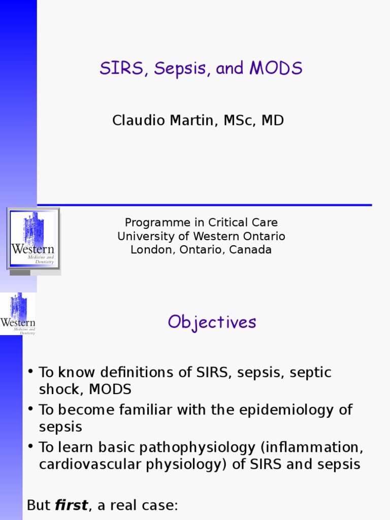 Understanding SIRS, Sepsis, and MODS | PDF | Sepsis | Shock (Circulatory)