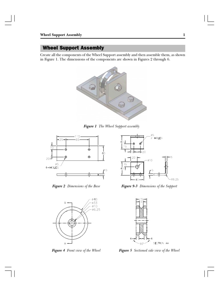 Wheel Support Assembly PDF | PDF | Screw | Mechanical Engineering