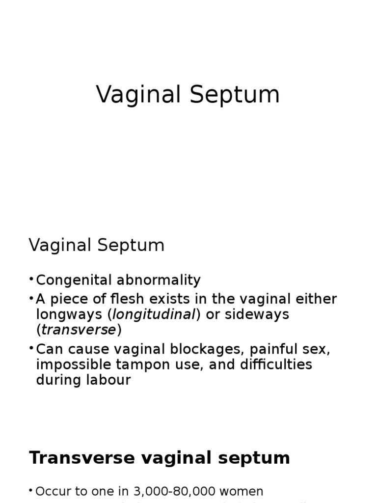 Vaginal Septum | PDF