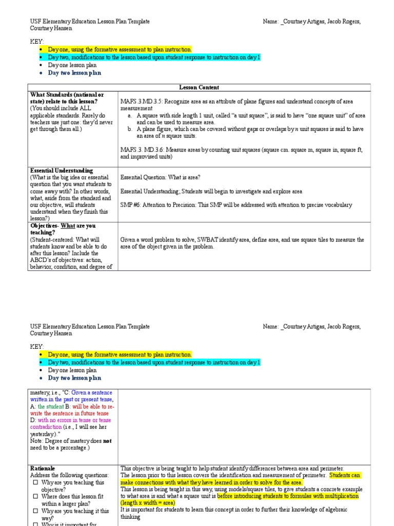 Revised Connected Lesson | PDF | Lesson Plan | Differentiated Instruction