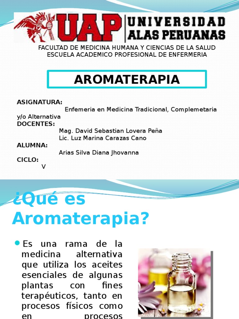 Aromaterapia Arias Silva Diana | PDF | Aromaterapia | Medicina
