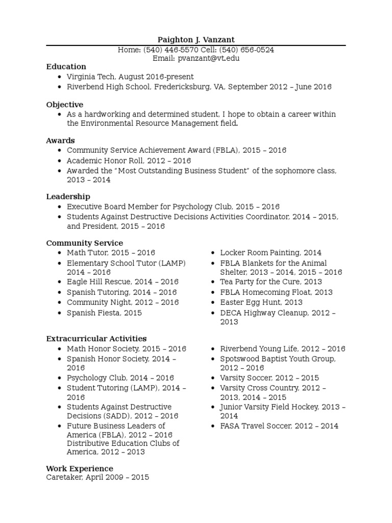 Final Resume | PDF