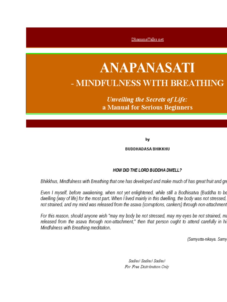 Dhamma Talks | Download Free PDF | Sati (Buddhism) | Mindfulness