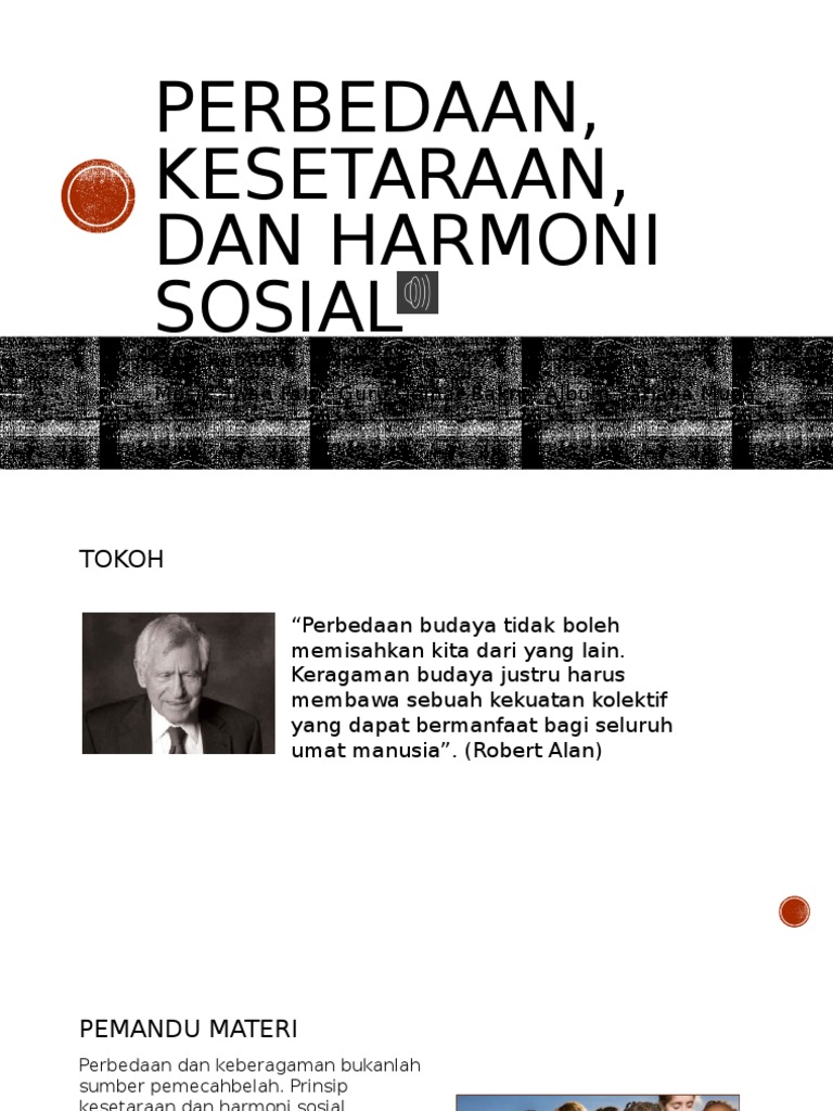 Perbedaan, Kesetaraan, Dan Harmoni Sosial | PDF | Ilmu Sosial