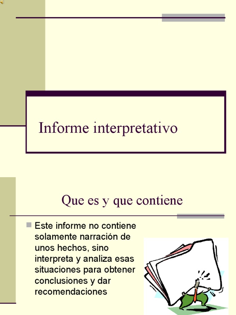 Informe Interpretativo | PDF | Crecimiento personal y profesional
