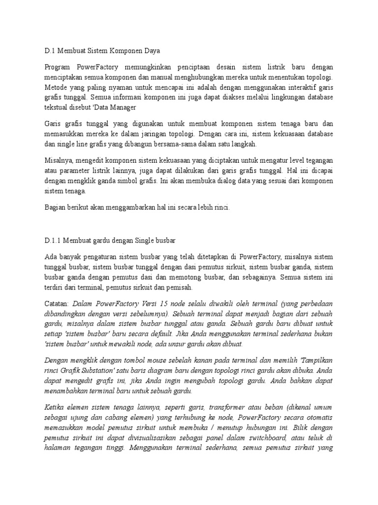 Tutorial Digsilent | PDF | Metode & Bahan Ajar