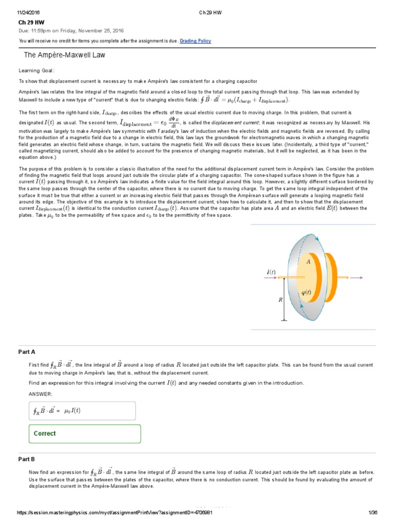 CH 29 HW PDF | PDF | Electromagnetic Induction | Magnetic Field