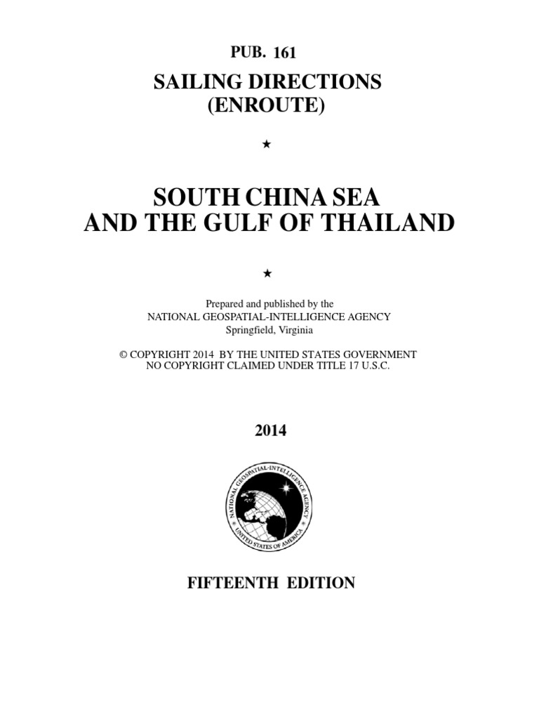South China Sea and The Gulf of Thailand (Enroute), 15th Ed 2014 | PDF ...