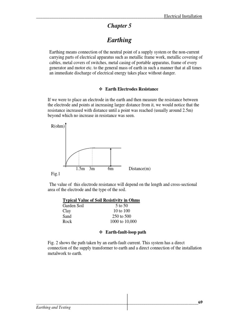 Electrical Installation Earthing Guide | PDF | Electrical Wiring ...